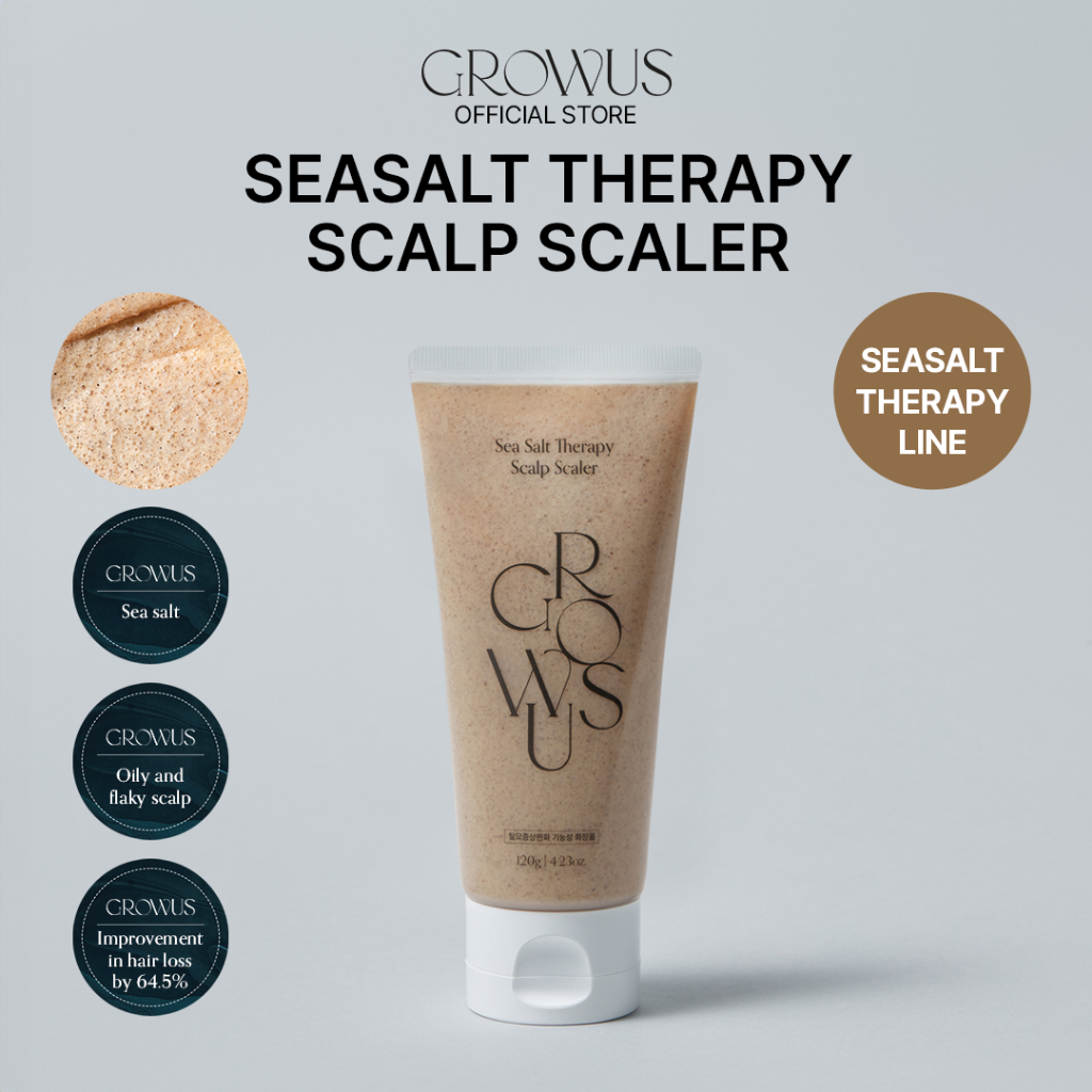 [GROWUS Official] Sea Salt Therapy Scalp Scaler, 30g/120g/250g Deep Scalp Exfoliation, Mineral ...