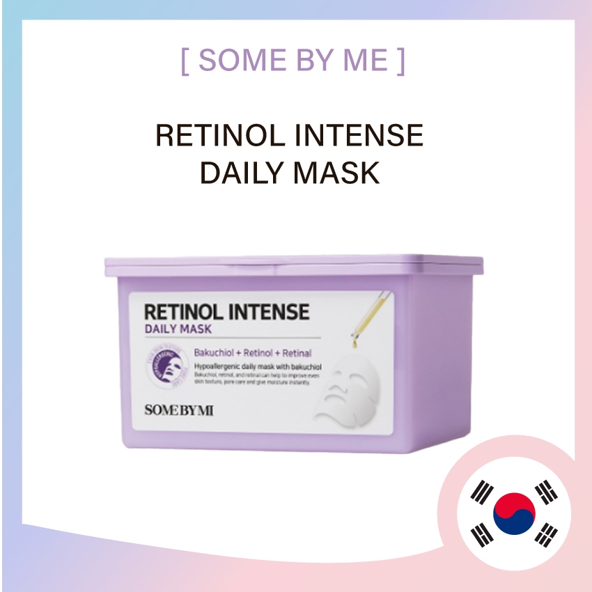 SOME BY MI Retinol Intense Daily Mask - 30 Sheets, 11.8Oz - Mild Korean ...