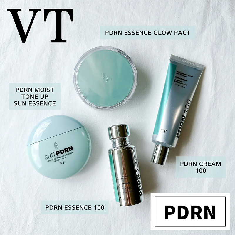 VT Pdrn Essence 100/Essence Glow Sun Pact/Moist Tone-up Sun Essence ...