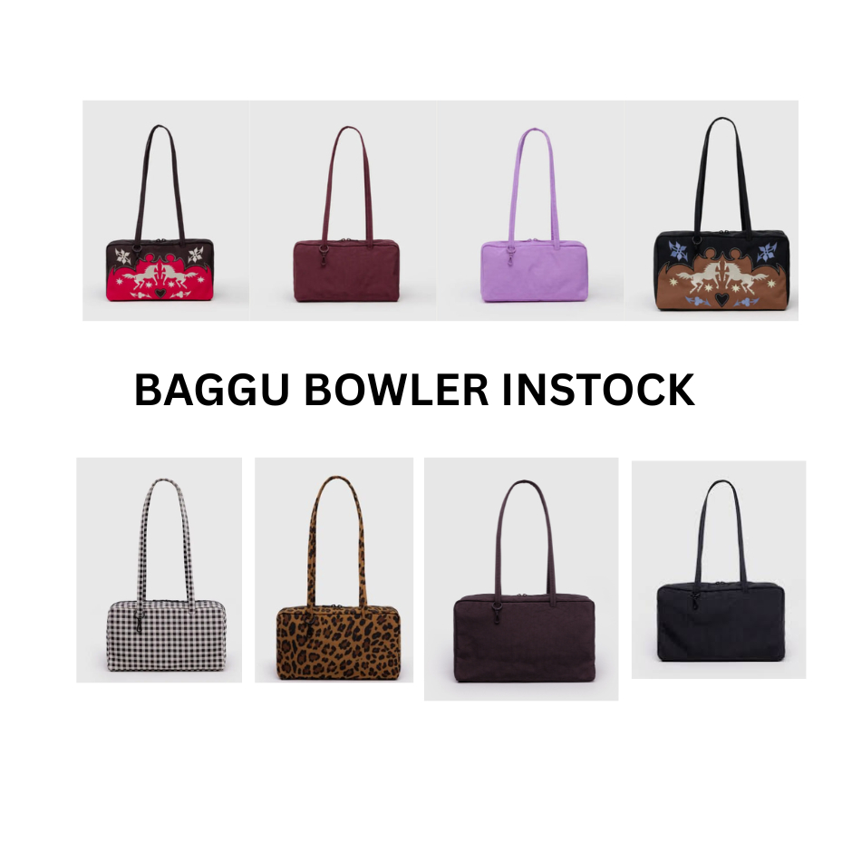 baggu bylon bowler bag medium regular black mahogany | Shopee Philippines
