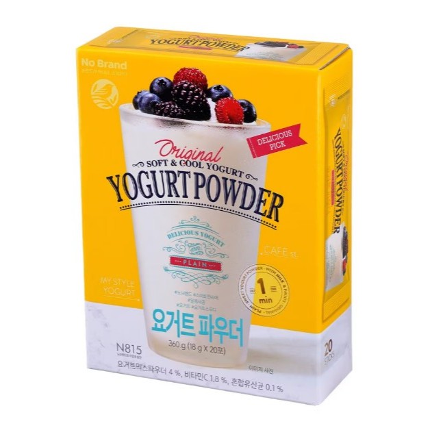 No Brand Yogurt Powder Stick 18g x 20 Packets Yogurt Mix Vitamin C ...