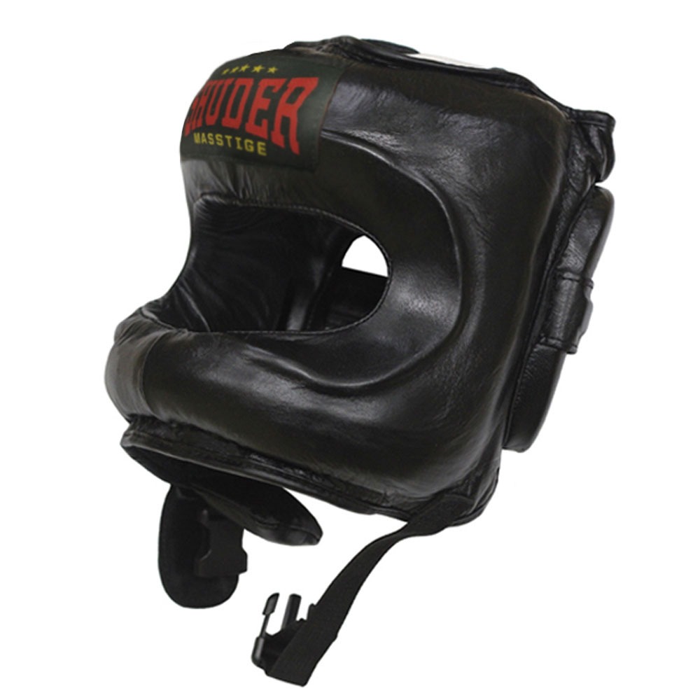 Shuder, genuine leather full-face headgear, boxing/MMA/Muay Thai head ...