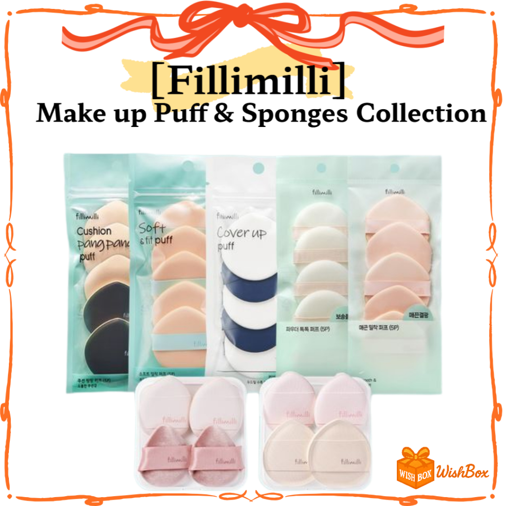 Fillimilli Make up Puff & Sponges Collection | Shopee Philippines