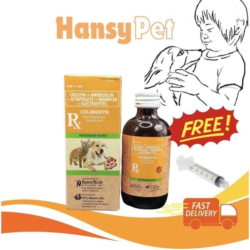 Colimoxyn 60ml Anti diarrheal Oral Suspension (for veterinary use only ...