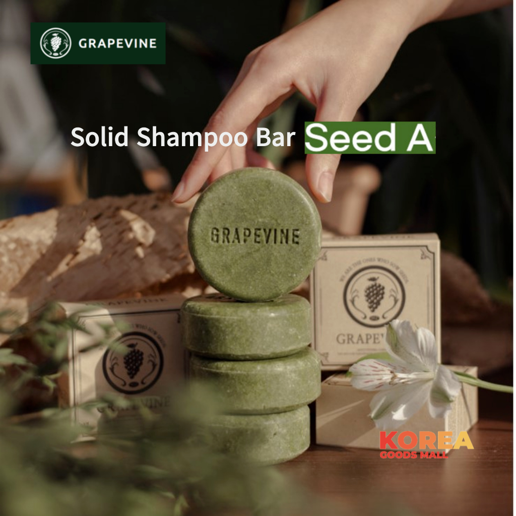 GREAPVINE Solid Shampoo Bar Seed A,120g, Eoseongcho Shampoo Bar, Scalp Hypoallergenic Cleansing ...