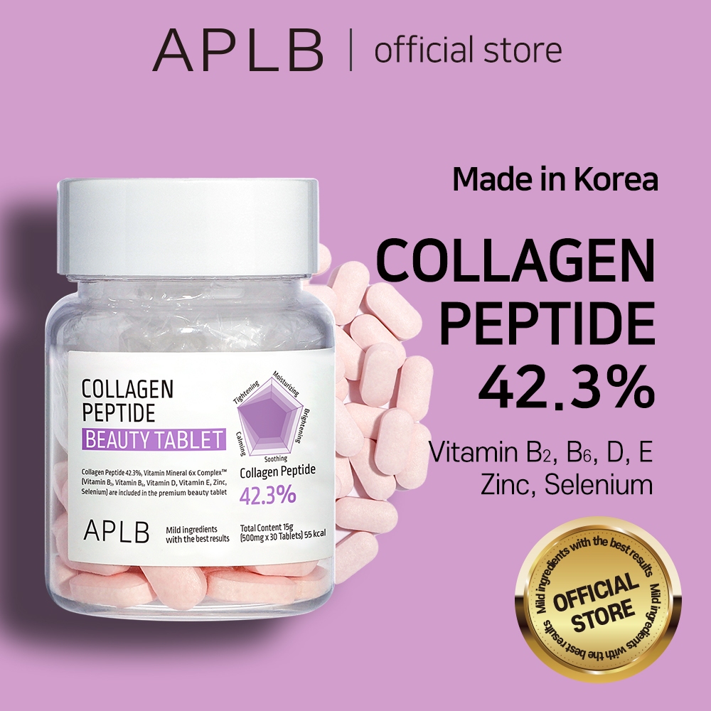 APLB COLLAGEN PEPTIDE BEAUTY TABLET 500mg (30 Tablets per bottle ...