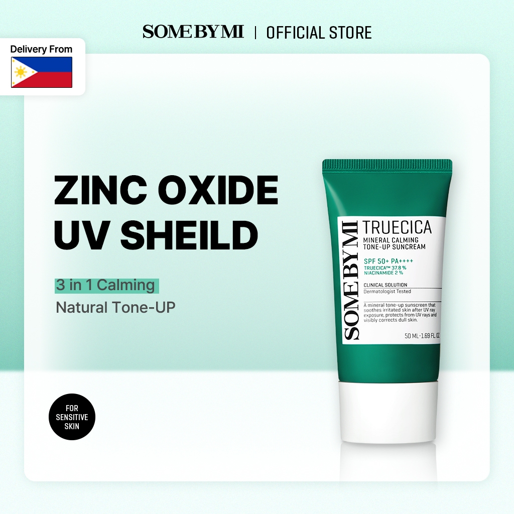 [SOME BY MI OFFICIAL] Truecica Mineral Calming Tone up Sunscreen SPF 50 ...