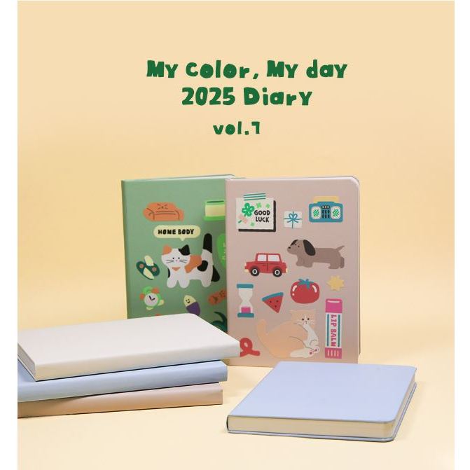 [Made in Korea] 2025 Yearly Planner Diary Book 100 GSM 192 pages ...