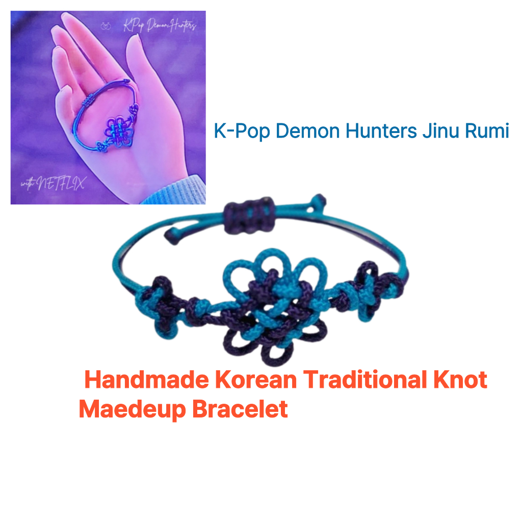 K Pop Demon Hunters Jinu Rumi Handmade Korean Traditional Knot Maedeup