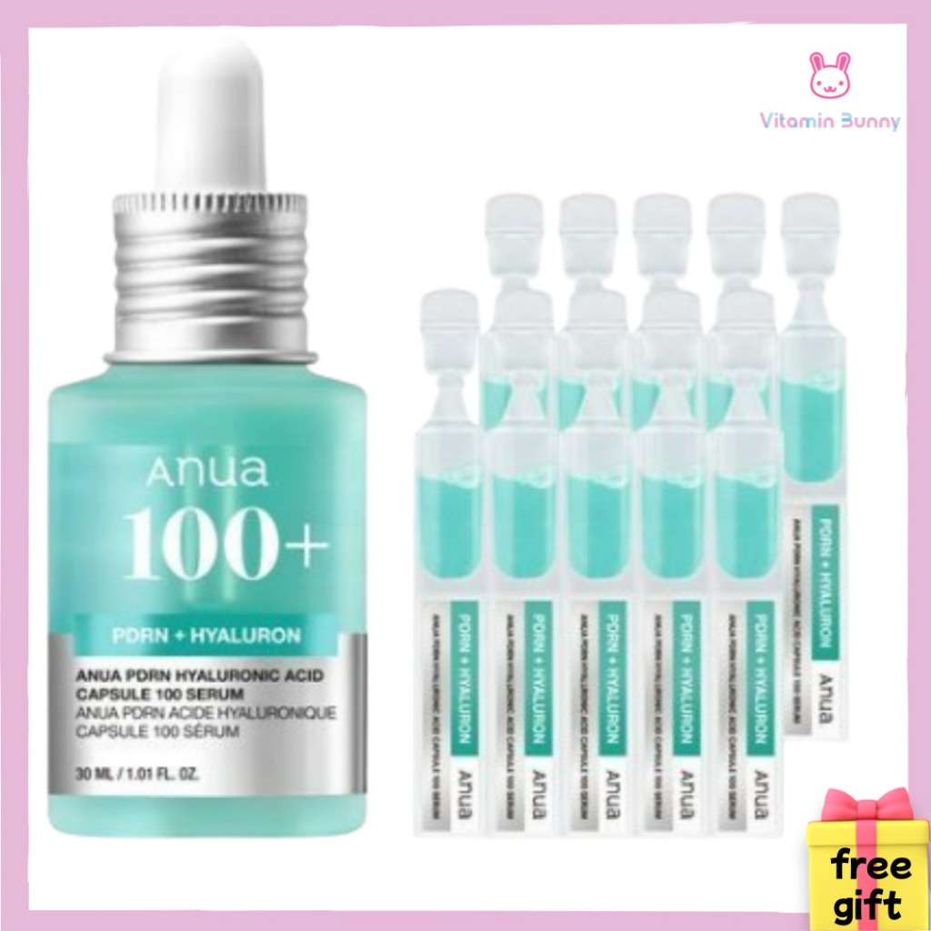 ANUA PDRN Hyaluronic Acid Capsule 100 Serum 30 ml Planned (+Tear Serum ...