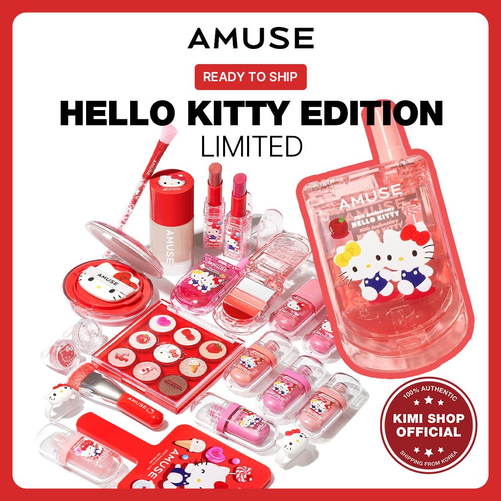 [AMUSE] Hello Kitty Edition Lip & Cheek Mirror Ceramic Cushion ...