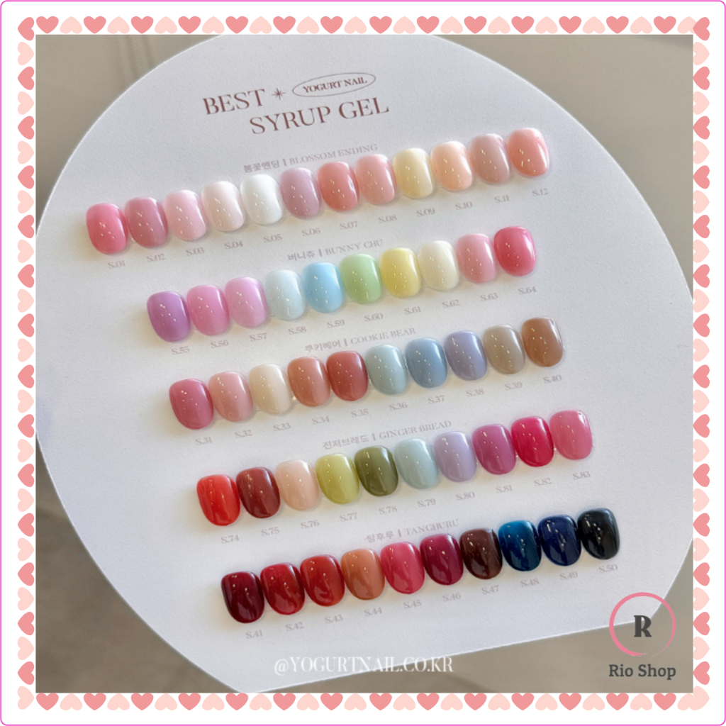 Yogurt Gel x Syrup 50 Colors 1 - 50 Nail | Shopee Philippines