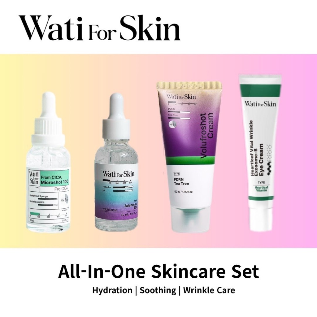 All-in-One Skincare Set [Wati For Skin] : CICA /Adenosine / PDRN ...
