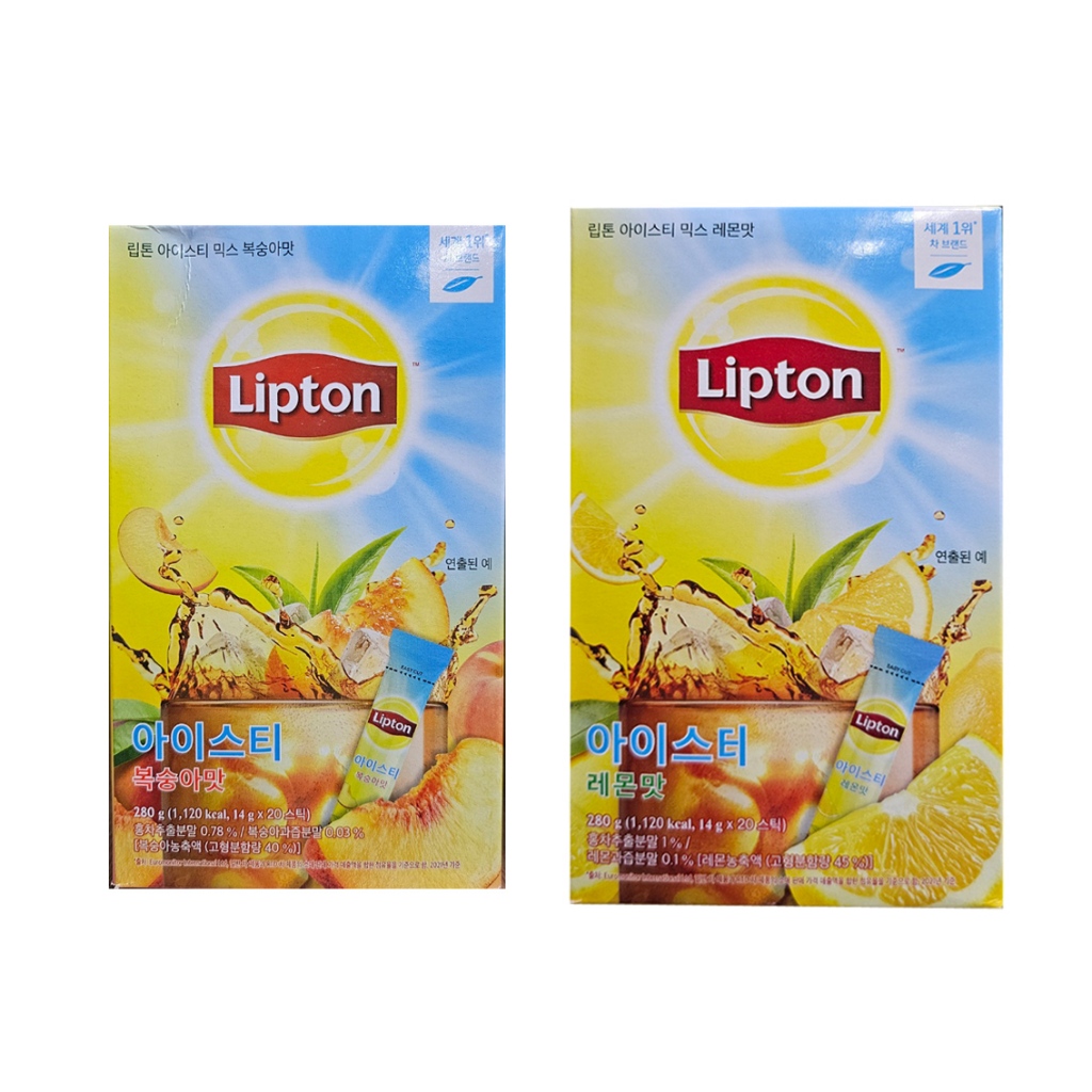 lipton Liquid Iced Tea Lemon flavor / peach flavor 2 kinds14g x 20pcs ...