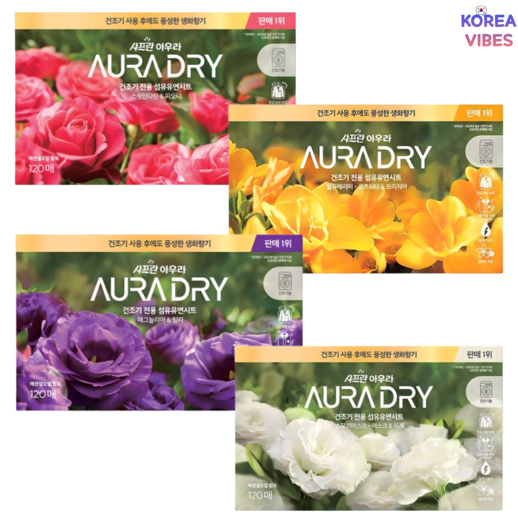 LG Aura Dry Sheet For Dryer Scented Fabric Softener Anti Wrinkle Fabric ...