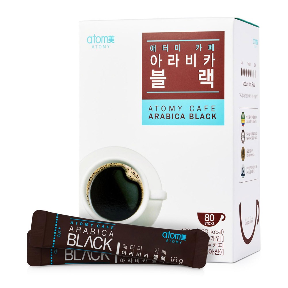 Atomy Cafe Arabica Black Coffee 80T /80 Sticks | Shopee Philippines