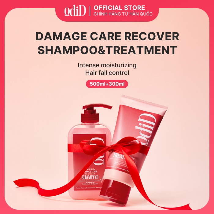 [odiD] [New] Set Damage Care Recover Shampoo&Treatment 500ml&300ml ...