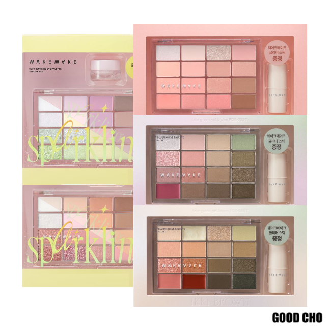 [WAKEMAKE] Soft Blurring Eye Palette 16 Colors (Special Set) | Shopee ...
