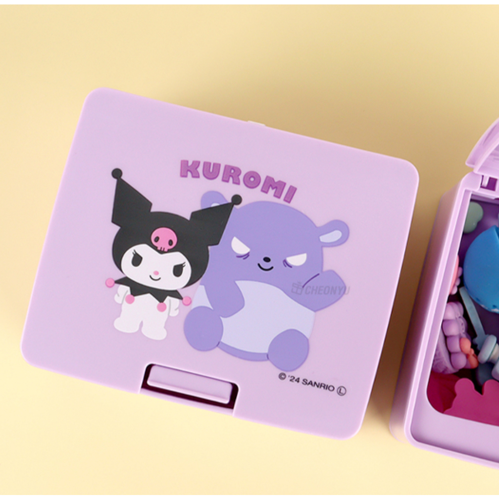 [Sanrio] Kuromi One Touch Storage Box Storage Box Container Toploader ...