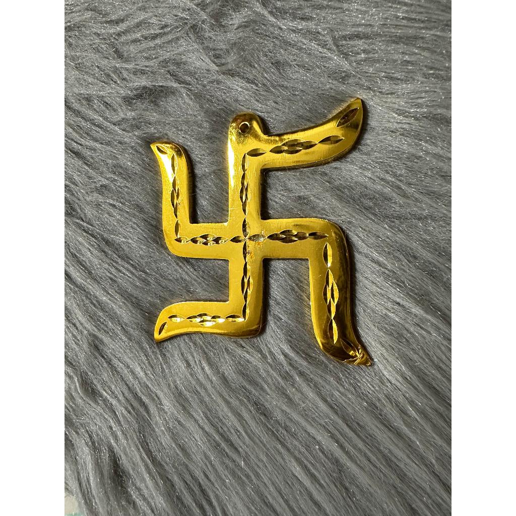 Sanskrit OM Symbol In Tamil Script and Brass Swastik Sathiya swastika ...