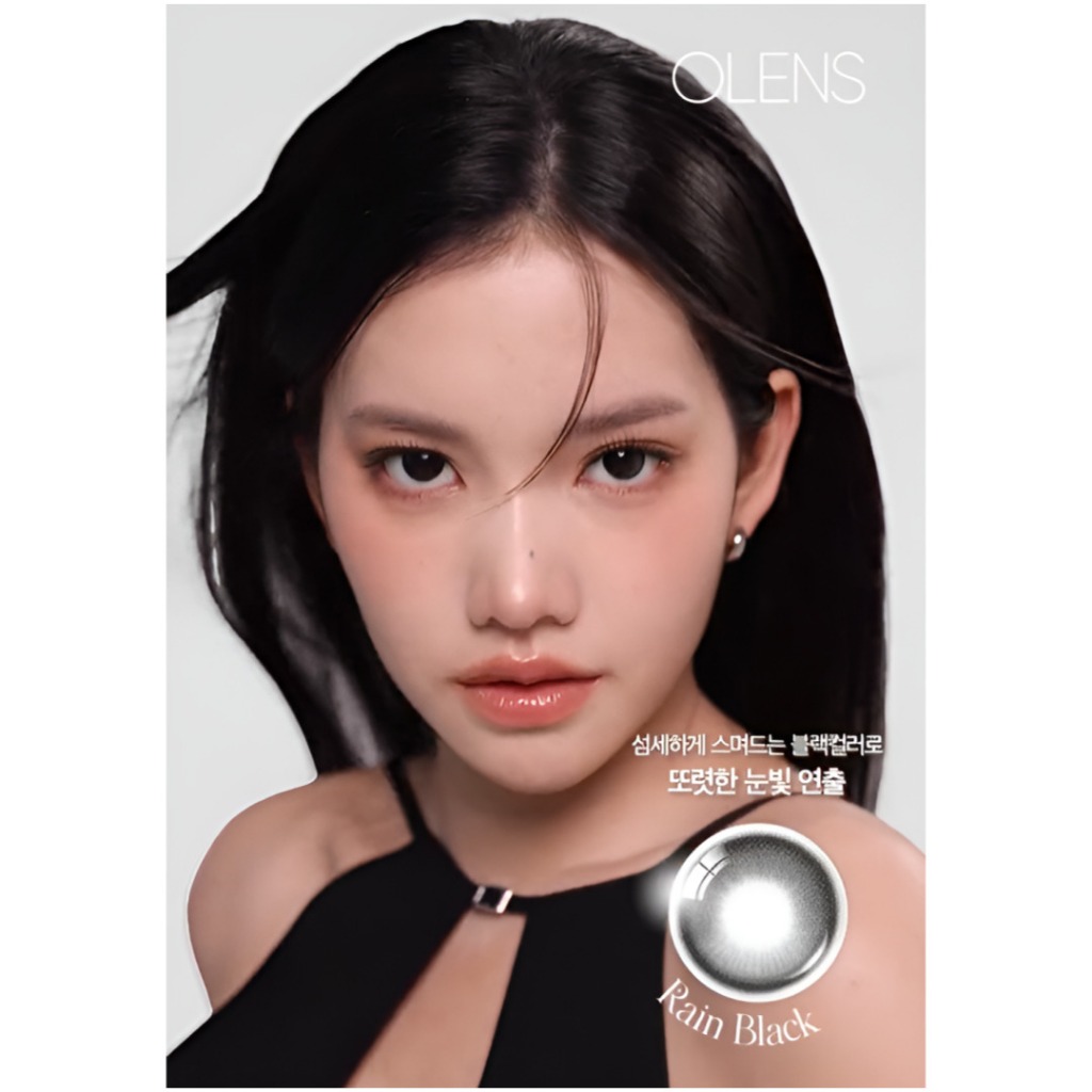 OLENS Rain Black 1Day – 1 Colors Daily Colored Contact Lenses 13.5mm ...