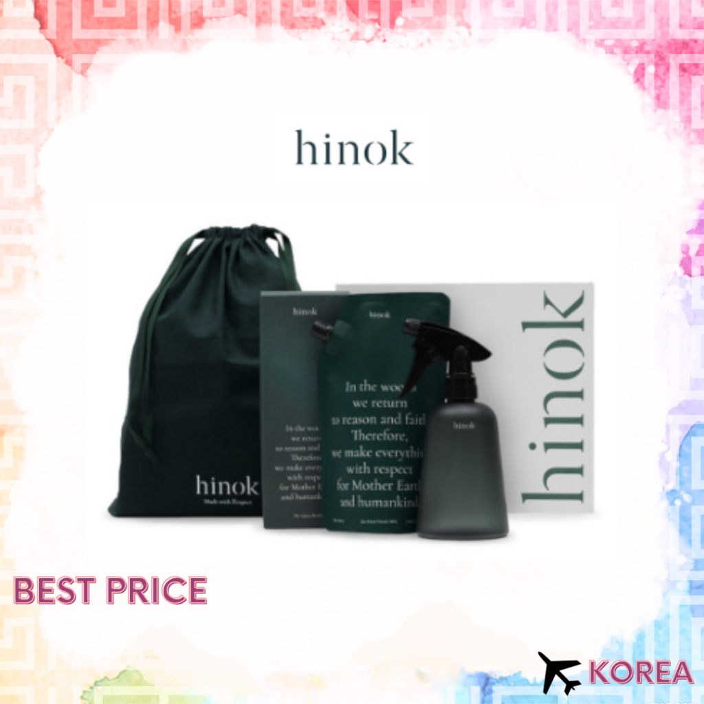 [Hinok] THE SPRAY & SPACE SPRAY 450ml, 900ml Set & Refill / Jeju Island Hinoki Cypress Spray air ...
