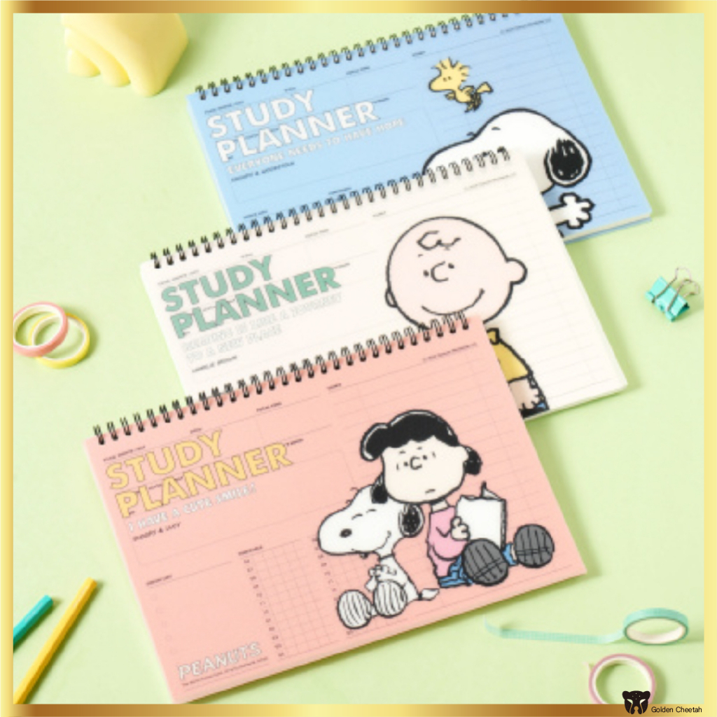 Peanuts B5 Study Planner 80 Pages of Snoopy’s Charm | Shopee Philippines