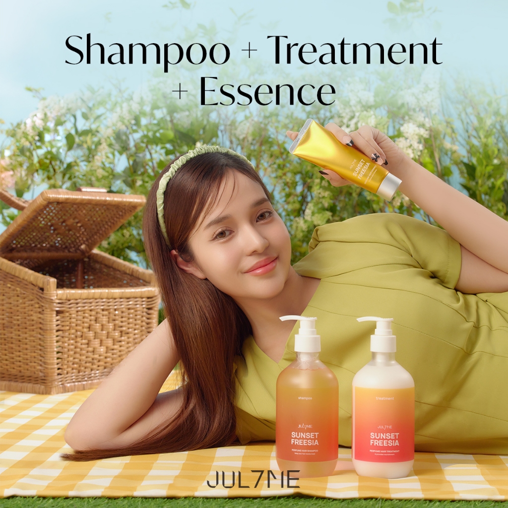 Julyme Bundle of 3 / Perfume Shampoo 500ml Plus Treatment 500ml Plus Essence 80ml | Shopee ...