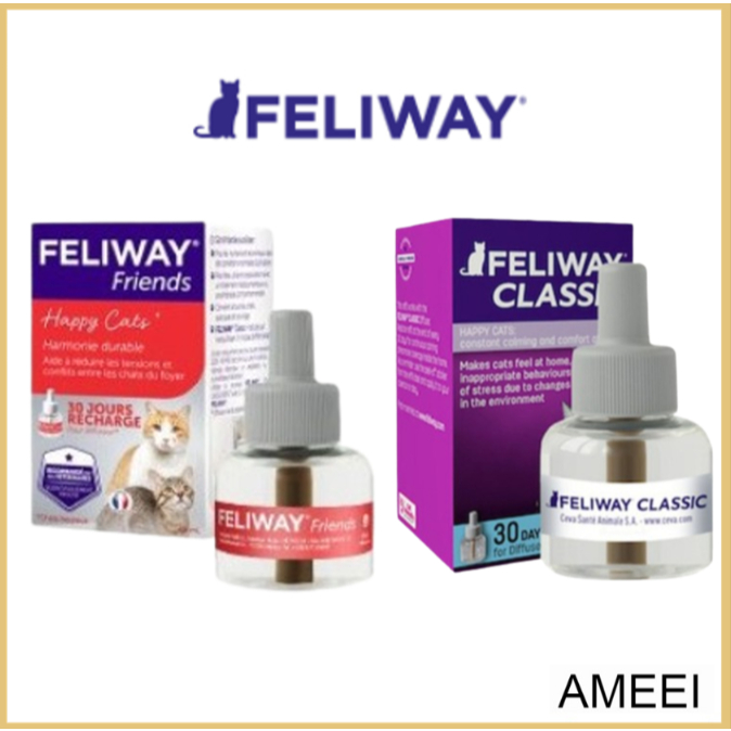 FELIWAY Classic Cat Calming Pheromone Diffuser Refill /Friends Plug-In ...