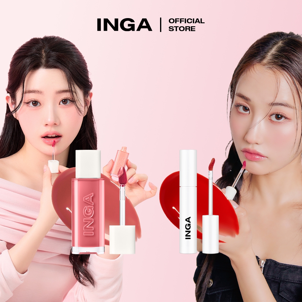 INGA Glassy Water Glow Lip Tint (SNOWY/ GLASSY_13 colors) | Shopee ...