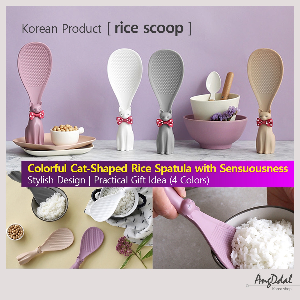 [Korean product] Colorful Cat-Shaped Rice Spatula with Sensuousness ...