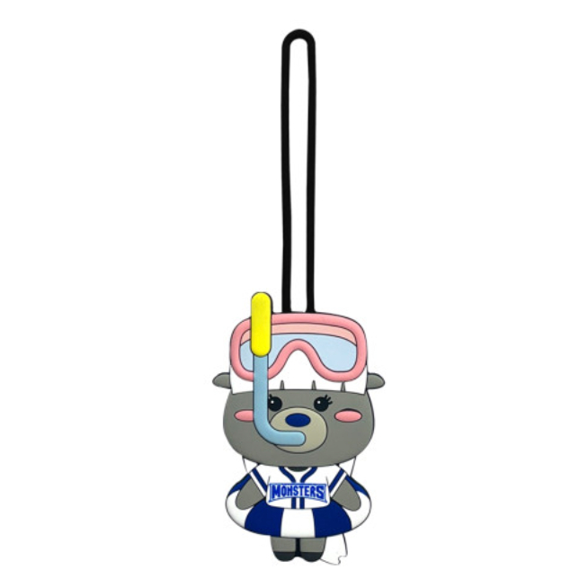 clean sweep / monsters sori name tag for travel luggage carrier ...