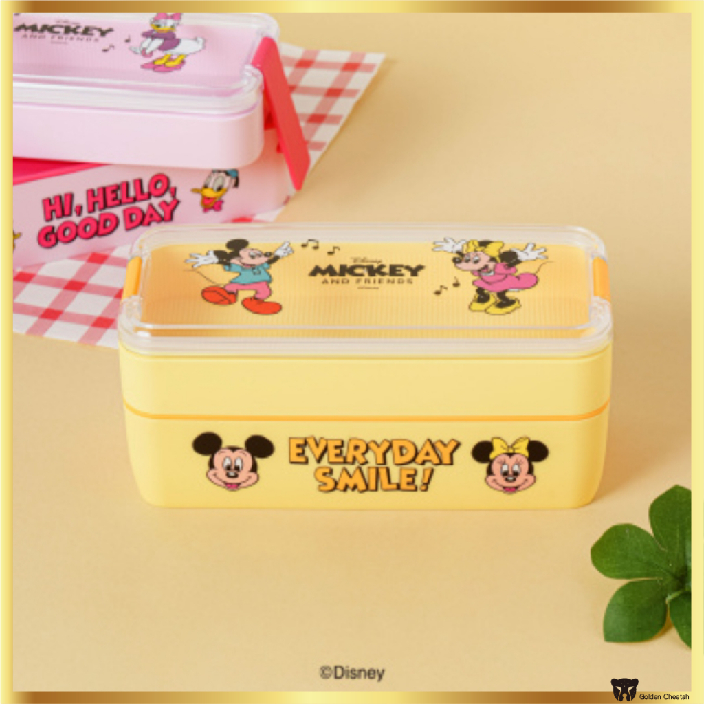 Daiso x Disney Mickey Mouse 2-Tier Bento Box 800ml | Shopee Philippines