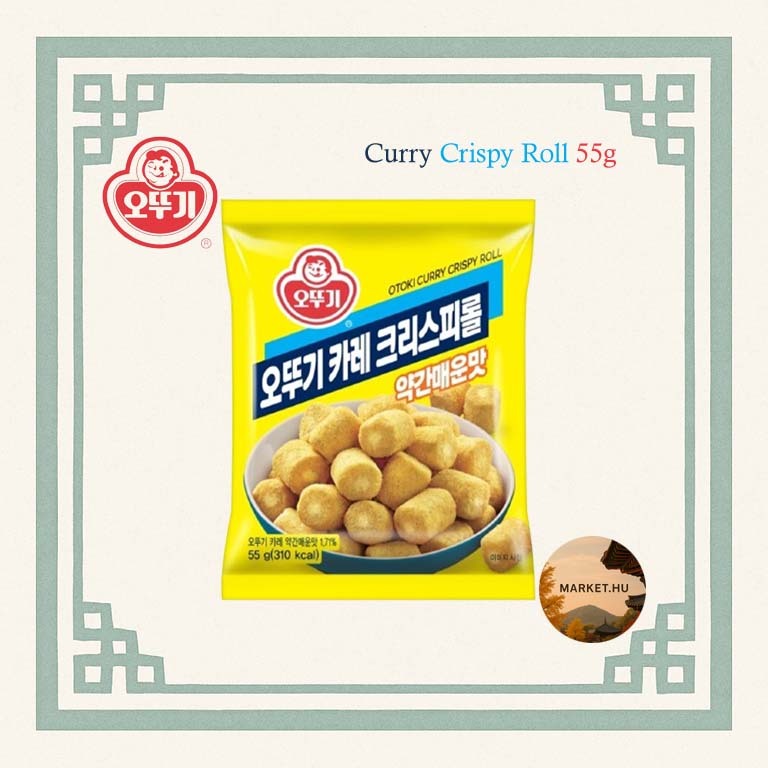 [OTTOGI] Curry Crispy Roll 55g Slightly Spicy/Korean Snack | Shopee ...