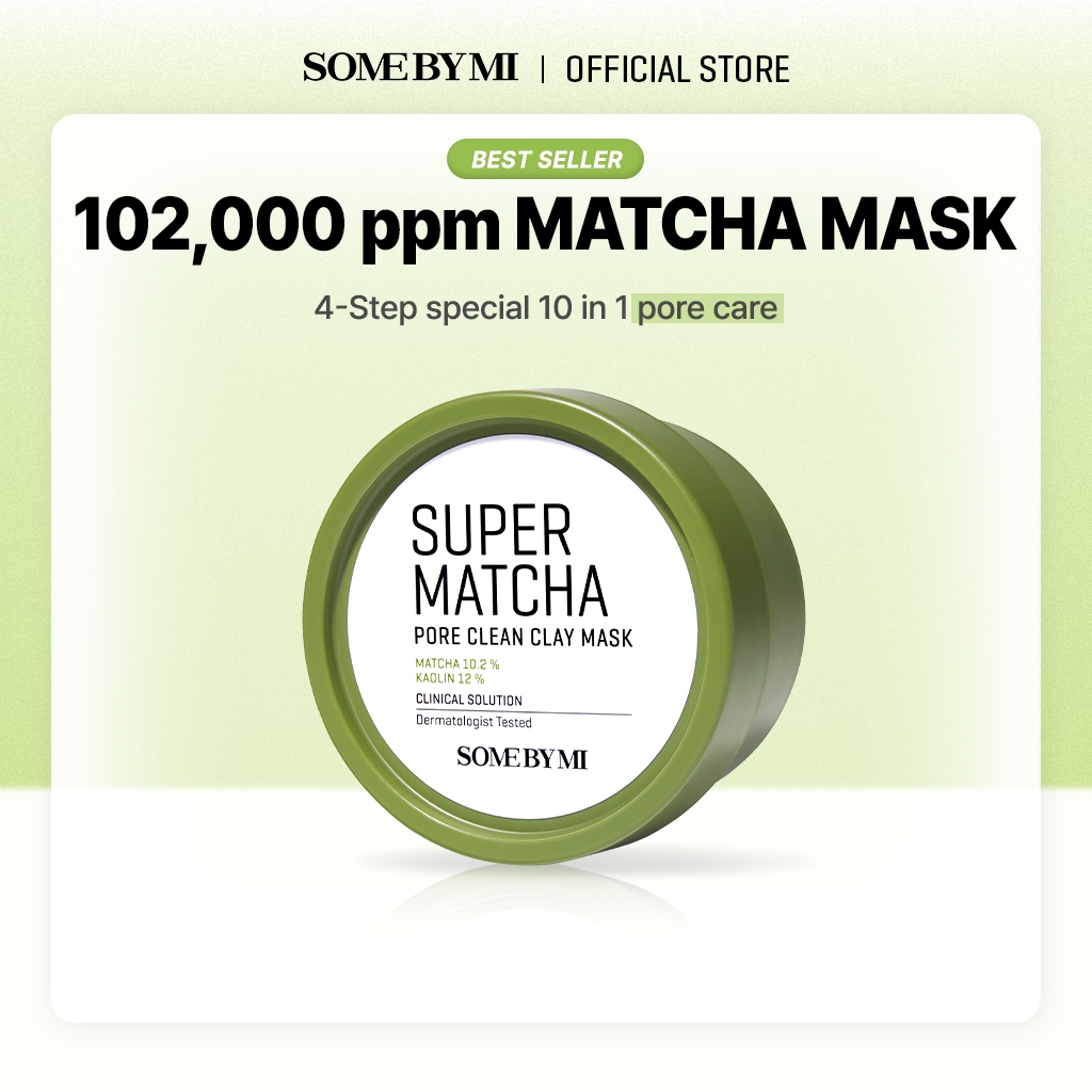 SOME BY MI OFFICIAL Super Matcha Pore Clean Clay Mask 100g | Shopee ...