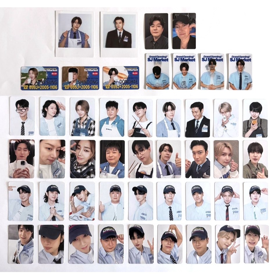 SUPER JUNIOR SJ Pop-Up SJ MARKET Official MD Trading Card Benefit ...