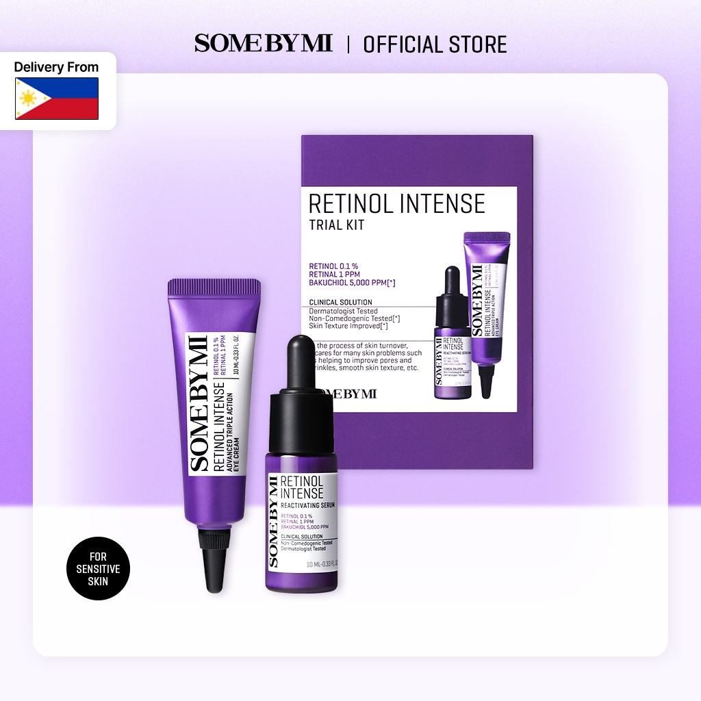 [Mini Set] SOME BY MI OFFICIAL Retinol Intense Trial Kit (Eye cream ...