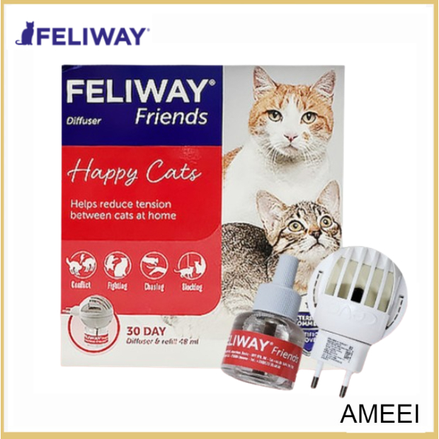 FELIWAY Friends Plug-In Diffuser Starter Kit 48 ml / Refills 48 ml ...