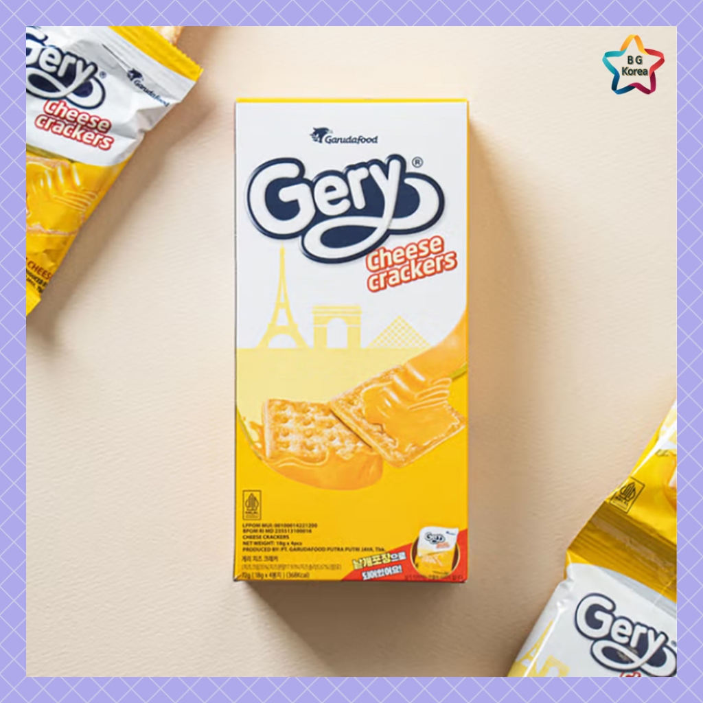 Gery Cheese Crackers 72g Delicious Crispy Snack / Individually Wrapped ...