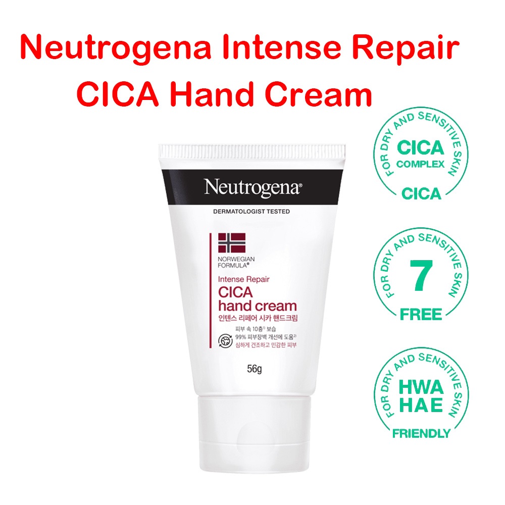 Neutrogena Intense Repair CICA Hand Cream 56g / Made In Korea | Shopee ...