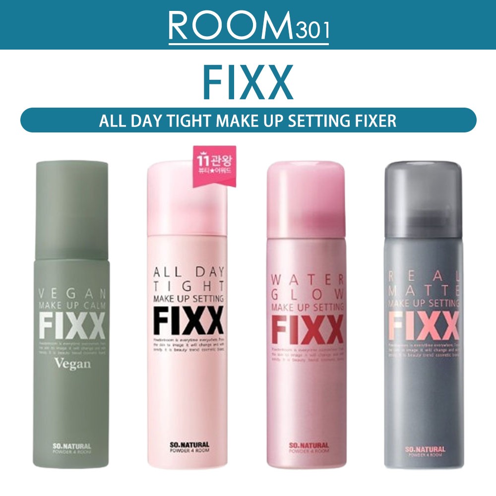 [SO NATURAL] [5TYPE] All Day Tight Make Up Setting Fixx Makeup Fixer ...