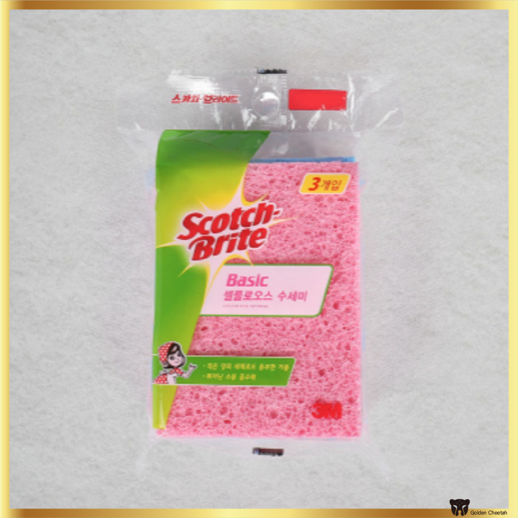 3M Scotch-Brite Basic Cellulose Sponge 3pcs | Shopee Philippines