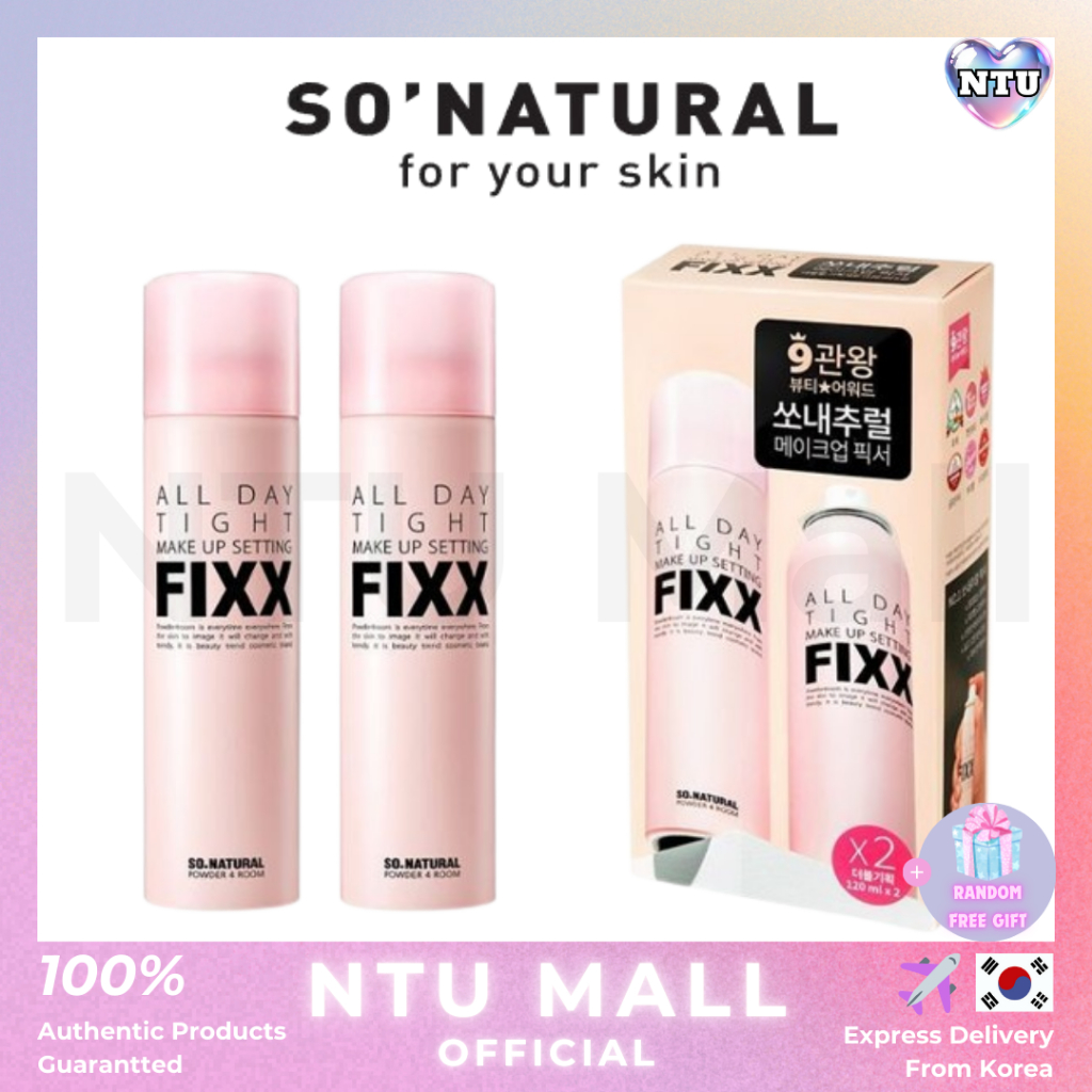 [1+1] So Natural ALL DAY TIGHT MAKEUP SETTING FIXX (MAKEUP FIXER) 120ml ...