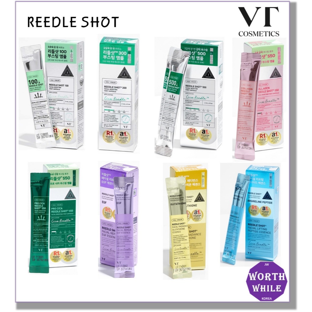 VT REEDLE SHOT Facial Boosting First Ampoule & Essence /S50, 100, 300, 500 | Shopee Philippines