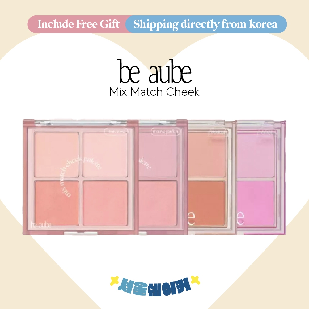 [be aube] mix match cheek palette inbora 11.6g (4shade) | Shopee ...
