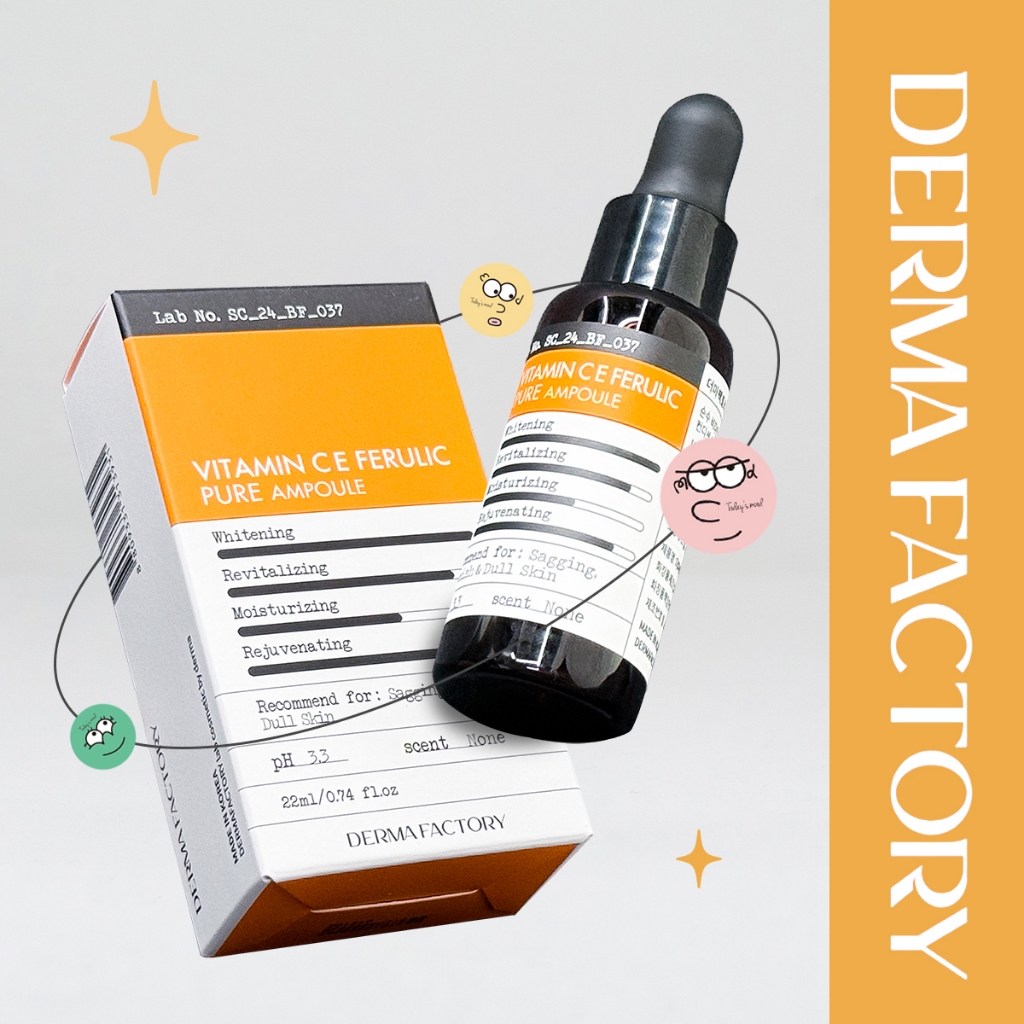 [Derma Factory] (1+1)Vitamin C E Ferulic Pure Ampoule 22ml ...