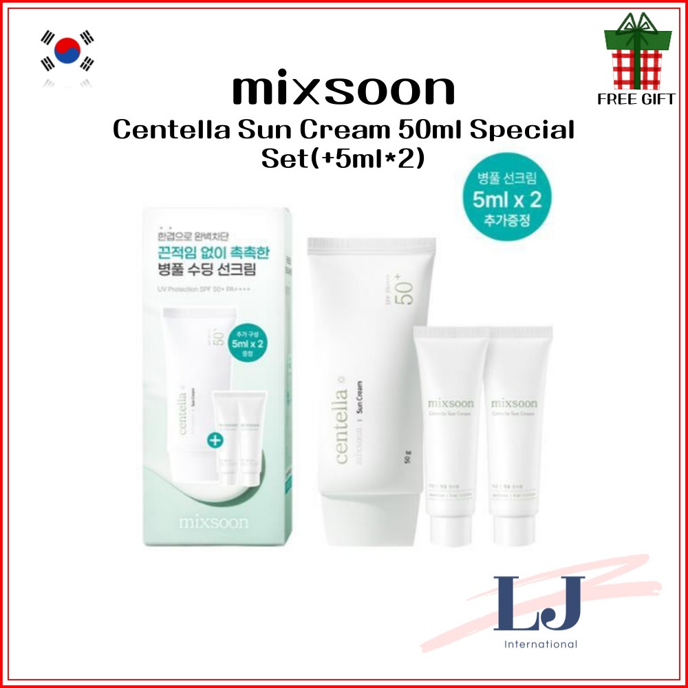 mixsoon Centella Sun Cream 50ml Special Set(+5ml*2) | Shopee Philippines