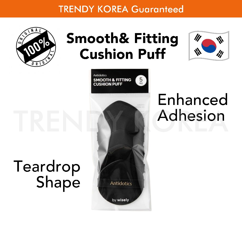 Smooth& fitting cushion puff, 5 sheets (cushion puff/makeup puff ...