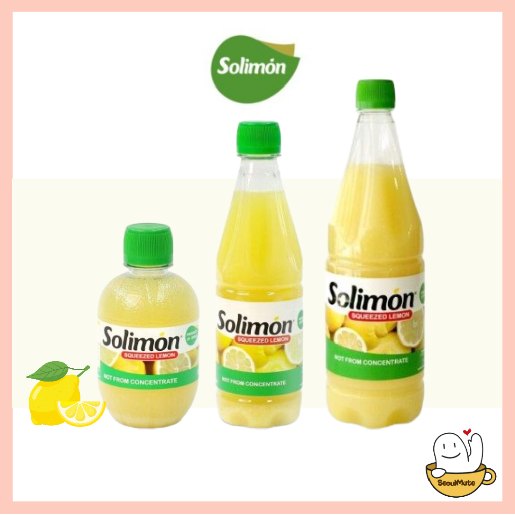 [Solimon] 99.96% Squeezed Lemon Juice (280ml, 500ml, 1000ml), Pure ...