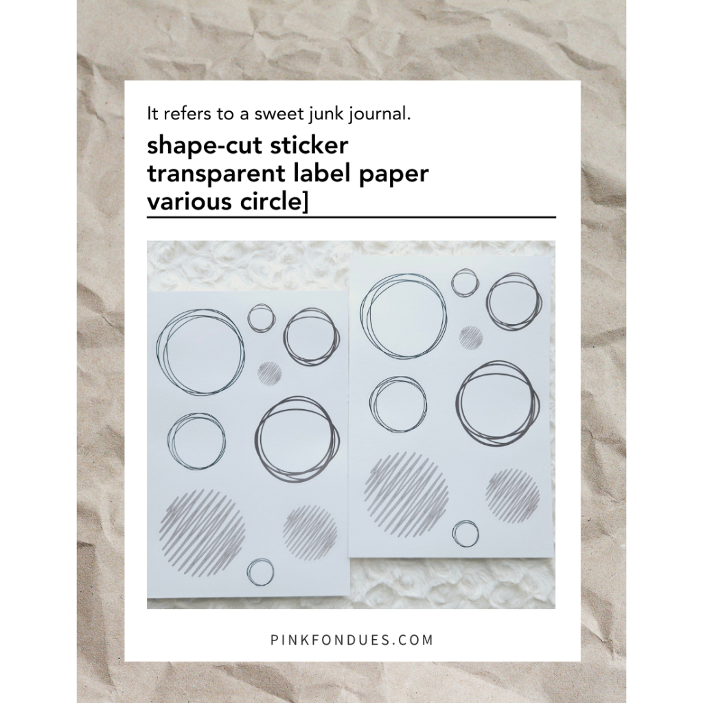Shape-cut sticker transparent label paper(various circle) | Shopee ...